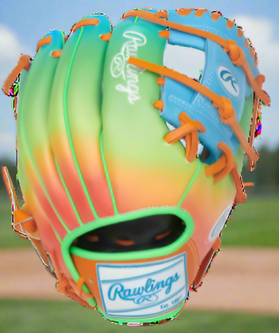 Rawlings Heart of the Hide Fun Burst Series 11.5" PROR204-2CBO Basebal ...