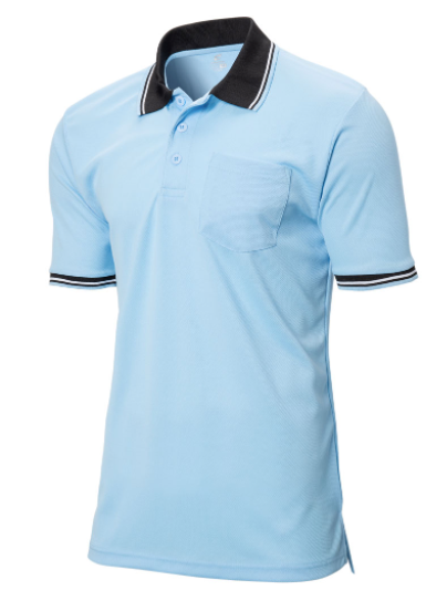 Champro BSR1 Short Sleeve Umpire Shirt - LIGHT BLUE – TripleSSports